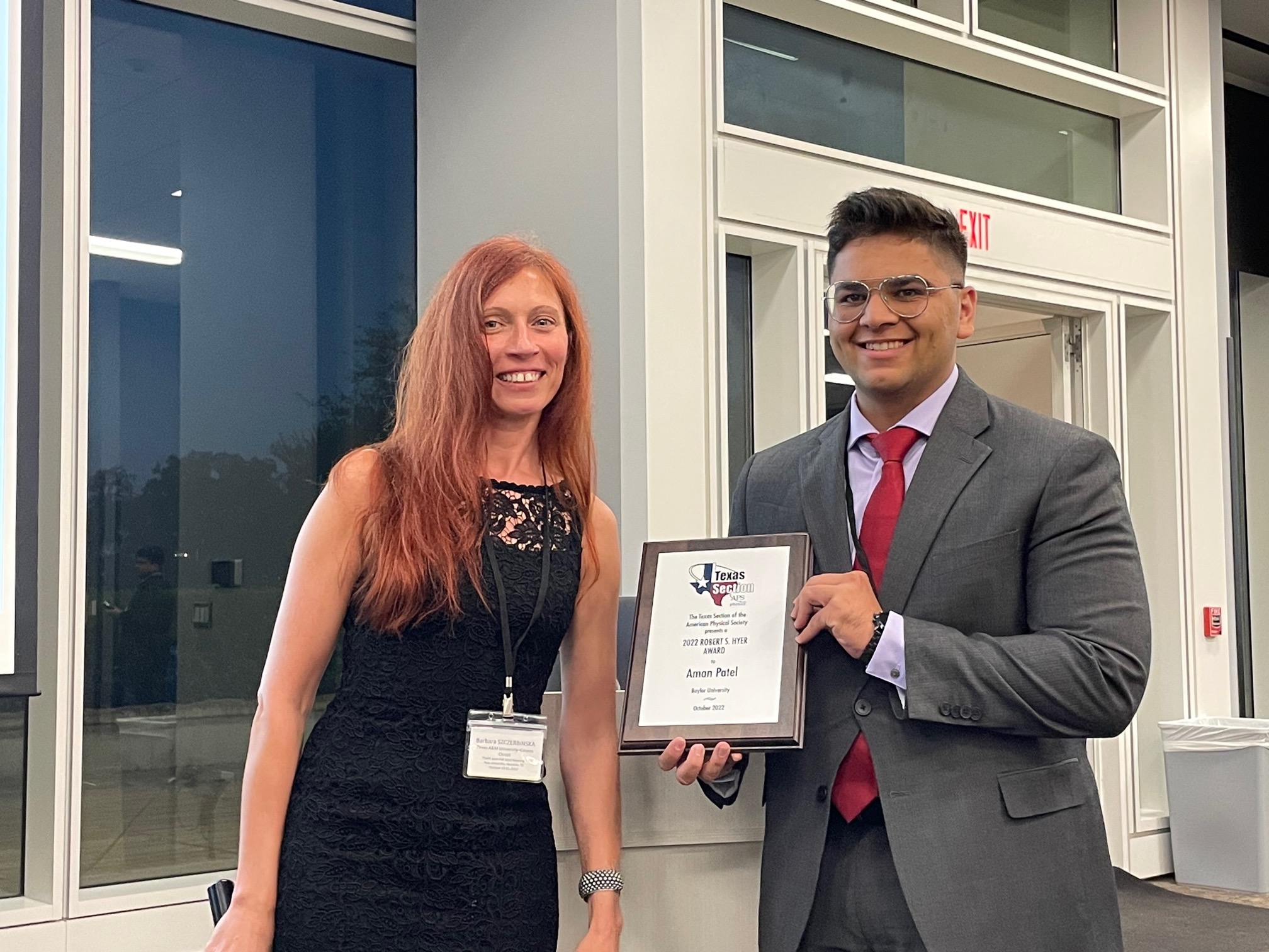 Undergraduate Physics student Aman Patel wins The Robert S. Hyer ...